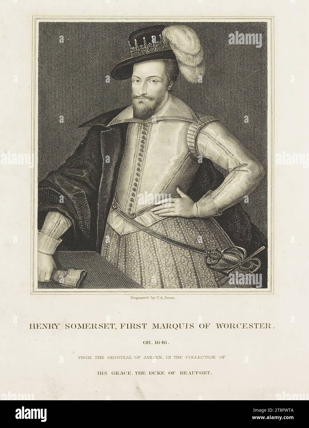 Somerset henry first duke of beaufort hi-res stock photography and ...