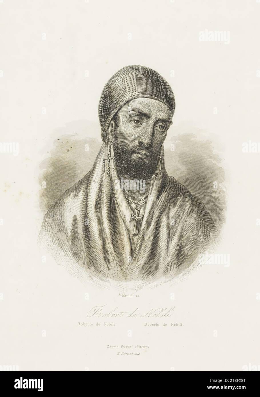 E. Monnin sc. Robert de Nobili, Roberto de Nobili, Roberto de Nobili ...