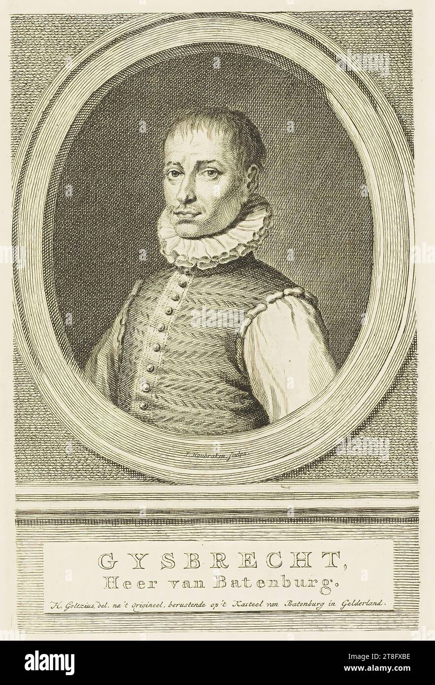J. Houbraken sculps. GYSBRECHT, Lord of Baterburg. H. Golzius, del ...