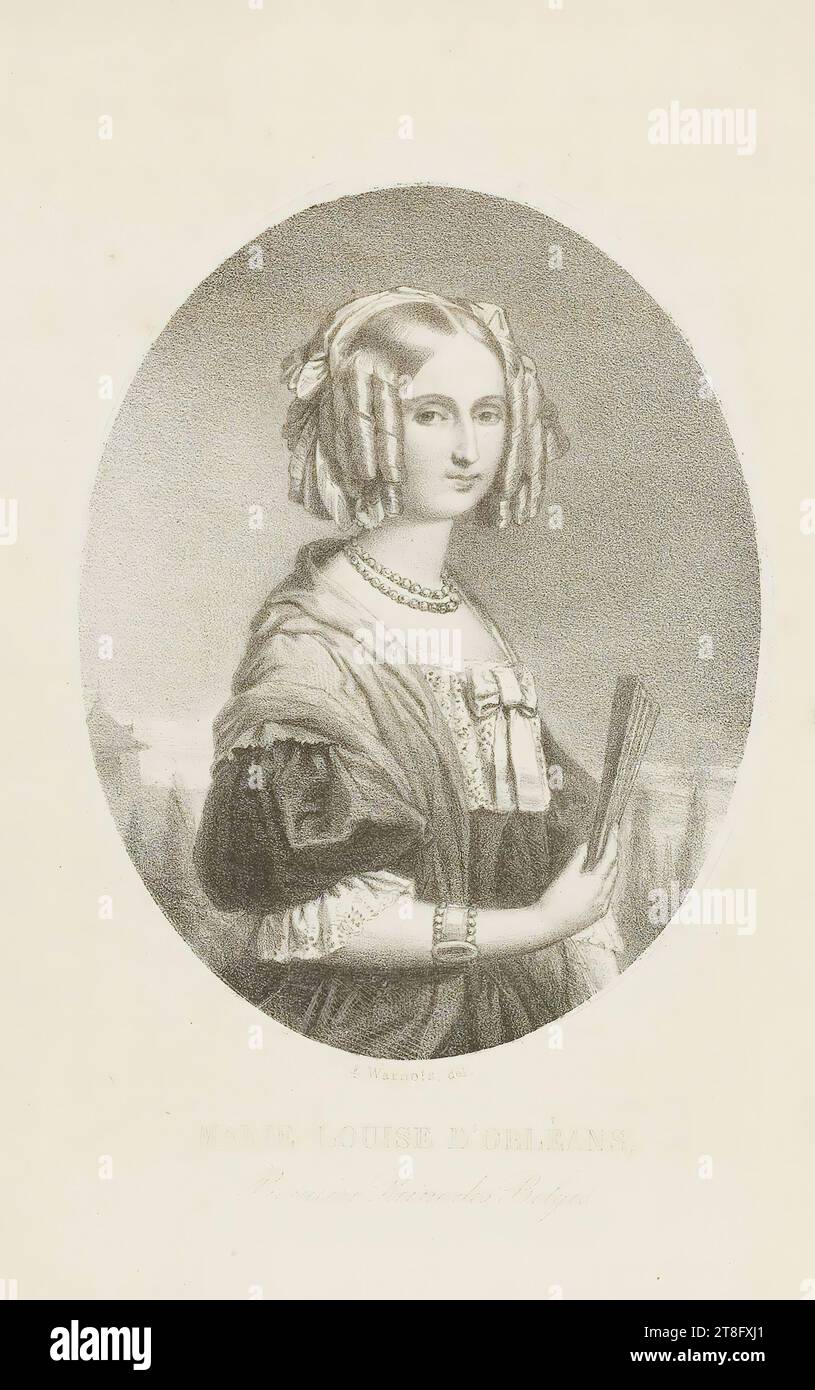 E. Warnots, del. MARIE LOUISE D'ORLÉANS, First Queen of the Belgians ...