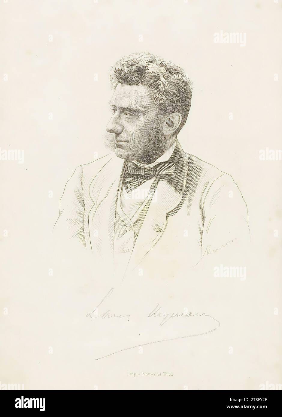 Meunier. Louis ...man. Imp. J. Bouwens, Brux Stock Photo - Alamy