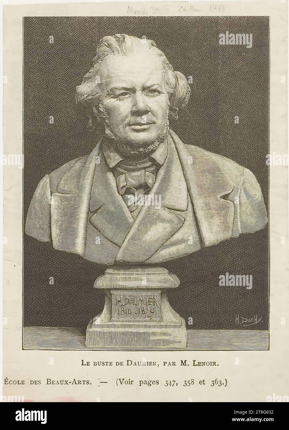 reverse-printed. Illustrated world. 26 May 1888 noted in pencil on ...