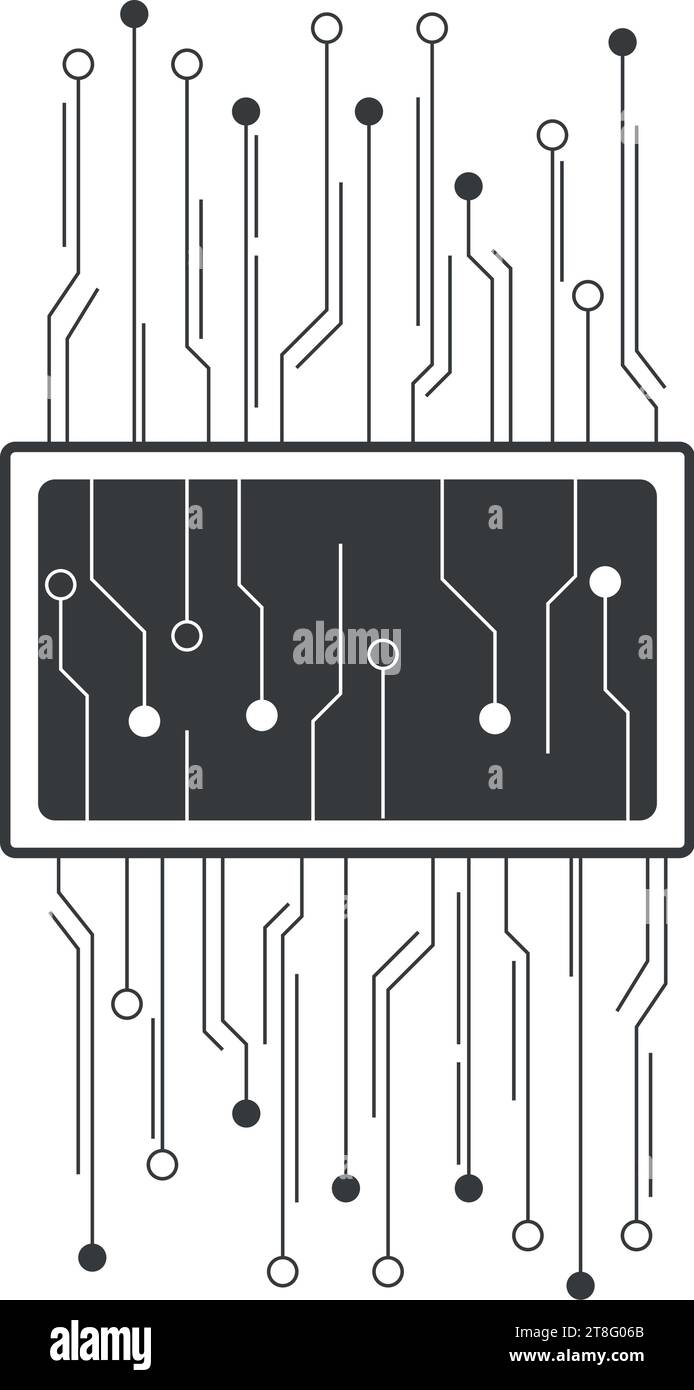 circuit electric chip Stock Vector Image & Art - Alamy