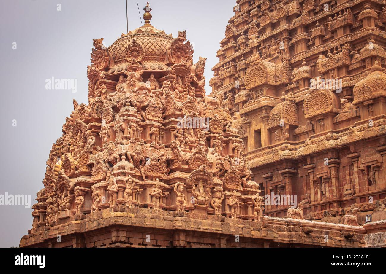One of the tower in complex of Thanjavur Big Temple(also referred as ...