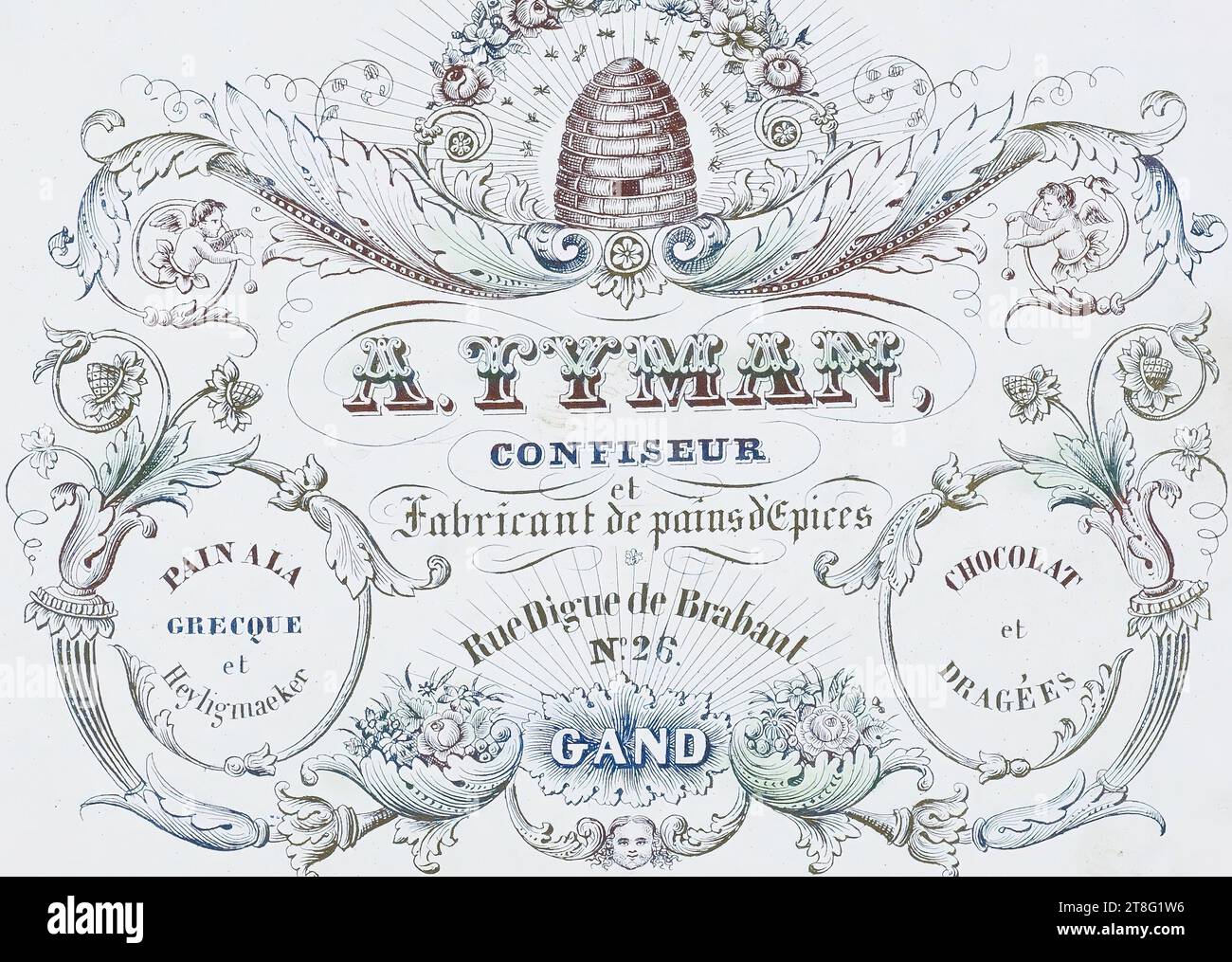 Advertising printing. Business cards. A. TYMAN, CONFECTIONER, and ...