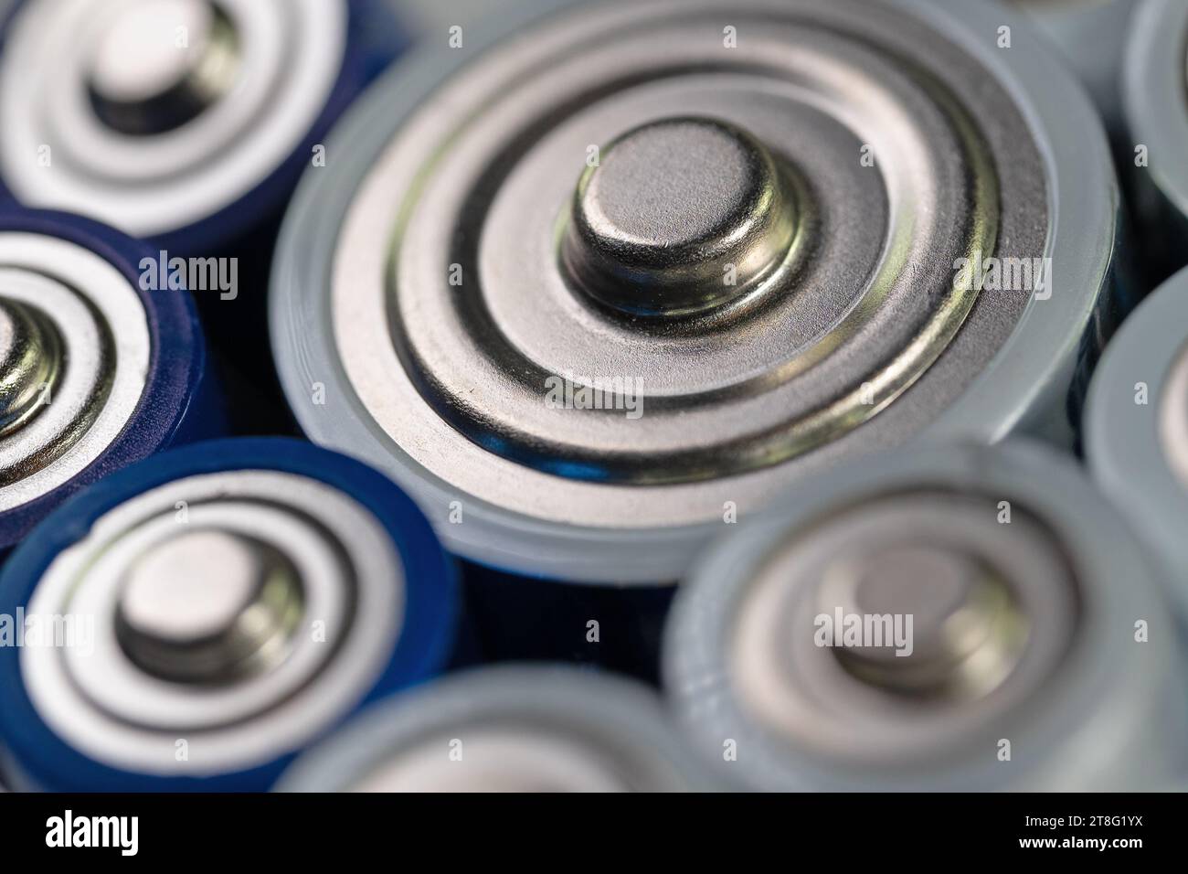 Batteries and accumulators in a close-up Stock Photo - Alamy