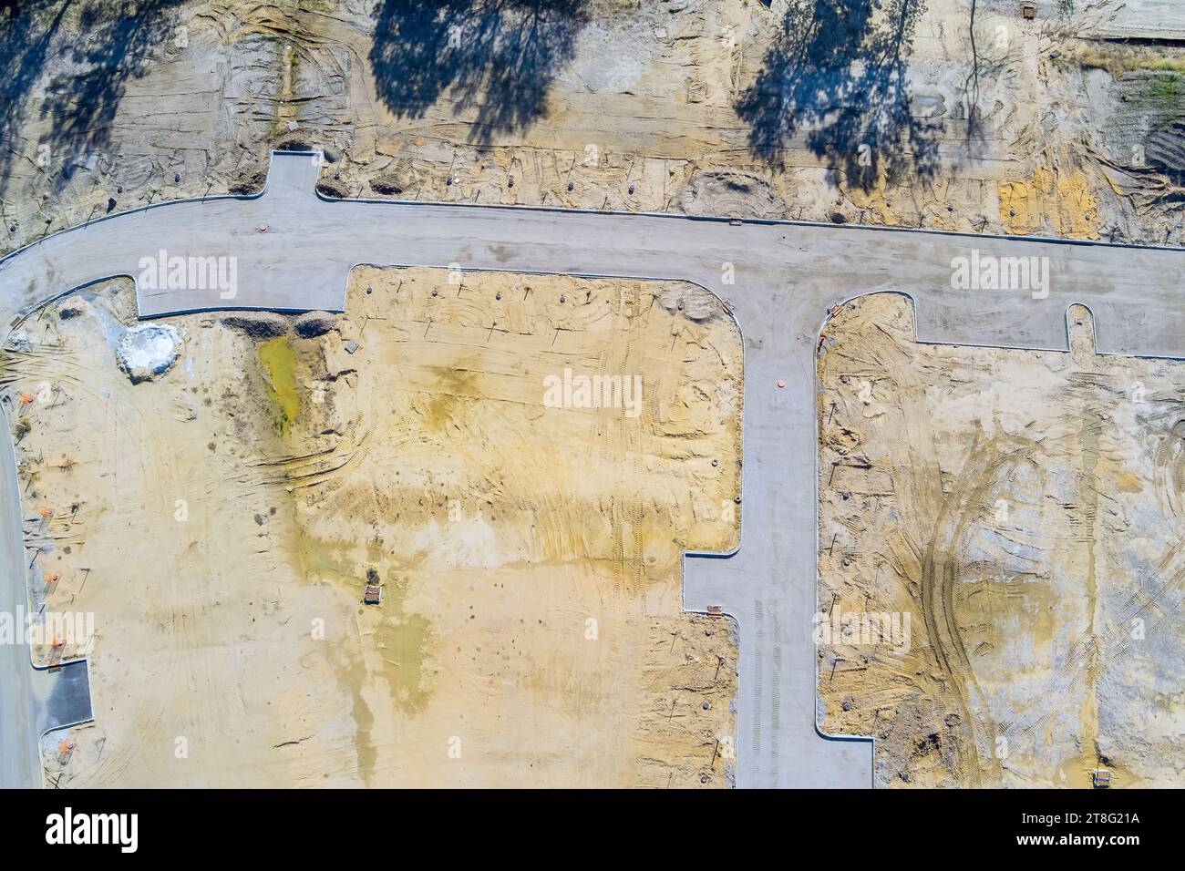 There is complete preparation of territory land for construction new ...