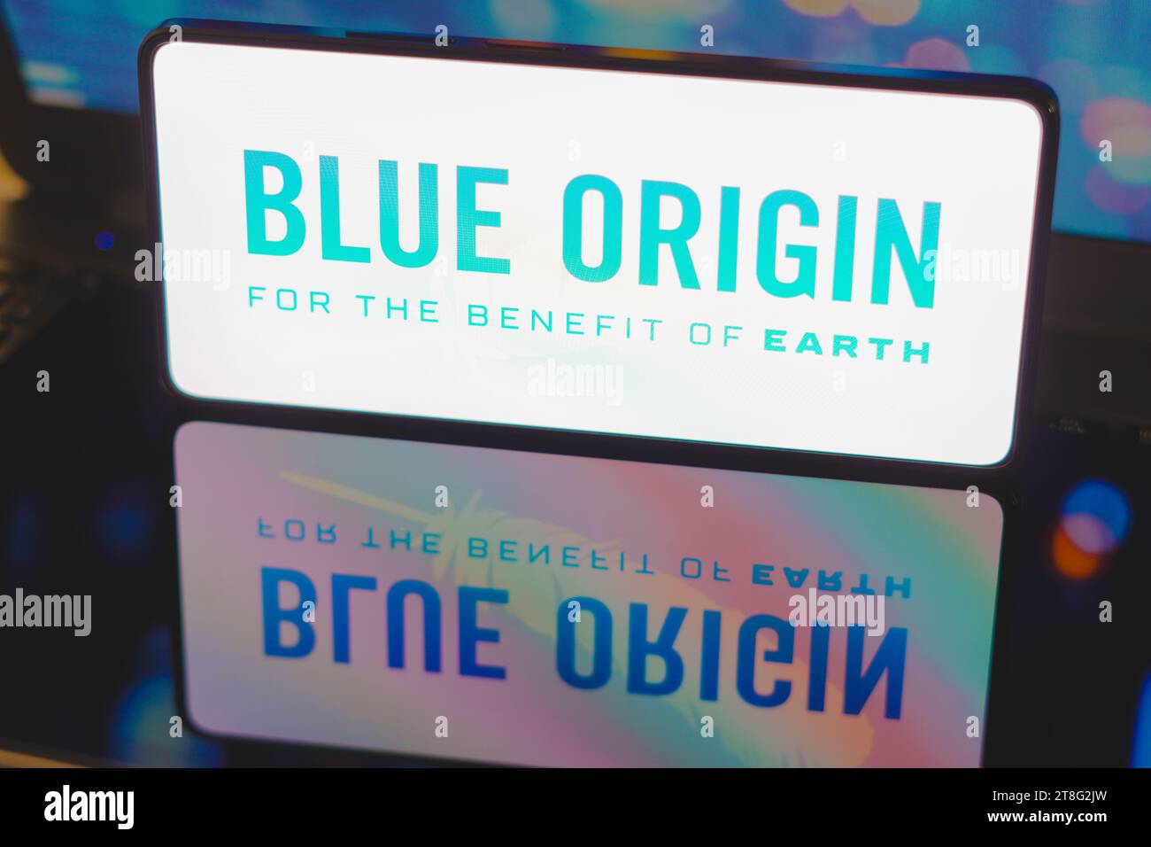Blue origin logo hi-res stock photography and images - Alamy