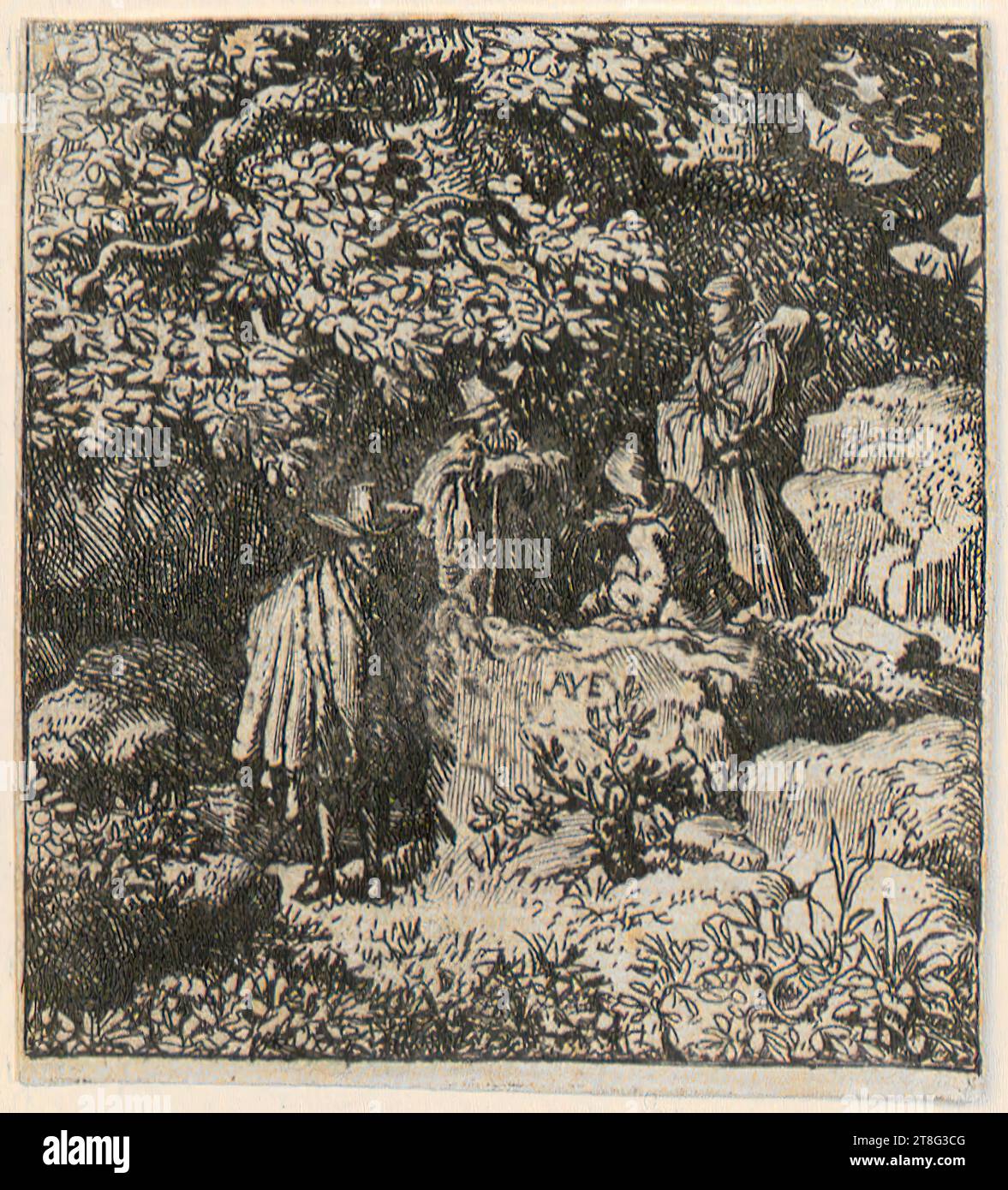 Four figures under a tree hi-res stock photography and images - Alamy