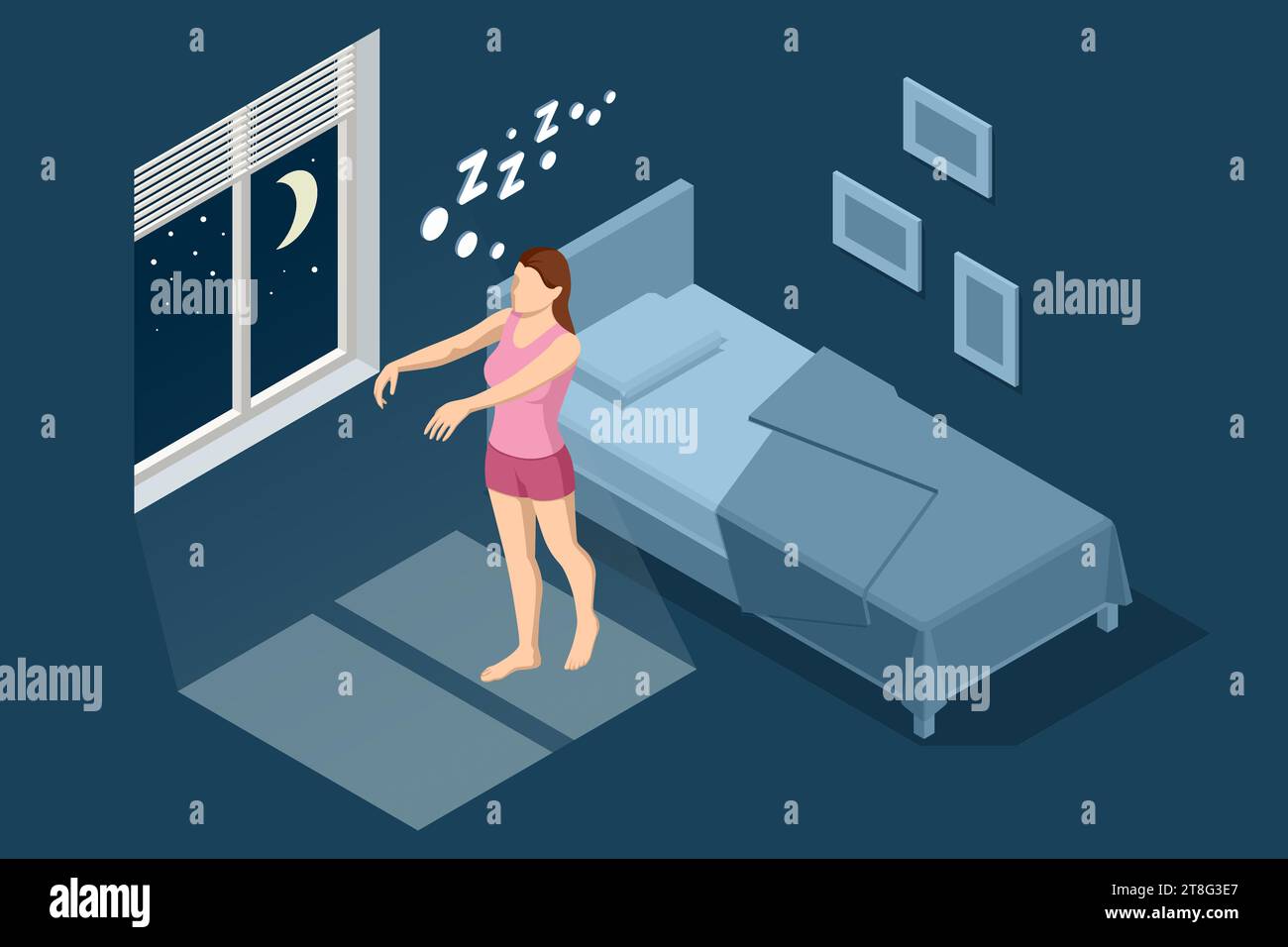 Isometric sleepwalking, somnambulism or noctambulism, is a phenomenon ...