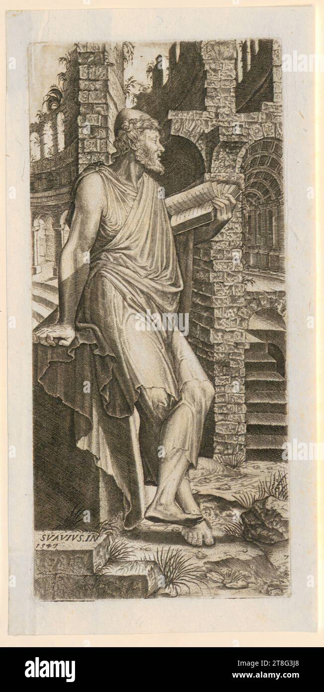 Lambert Zutman (1510 um - 1567, 1574), Matthew, sheet 7 of the series ...