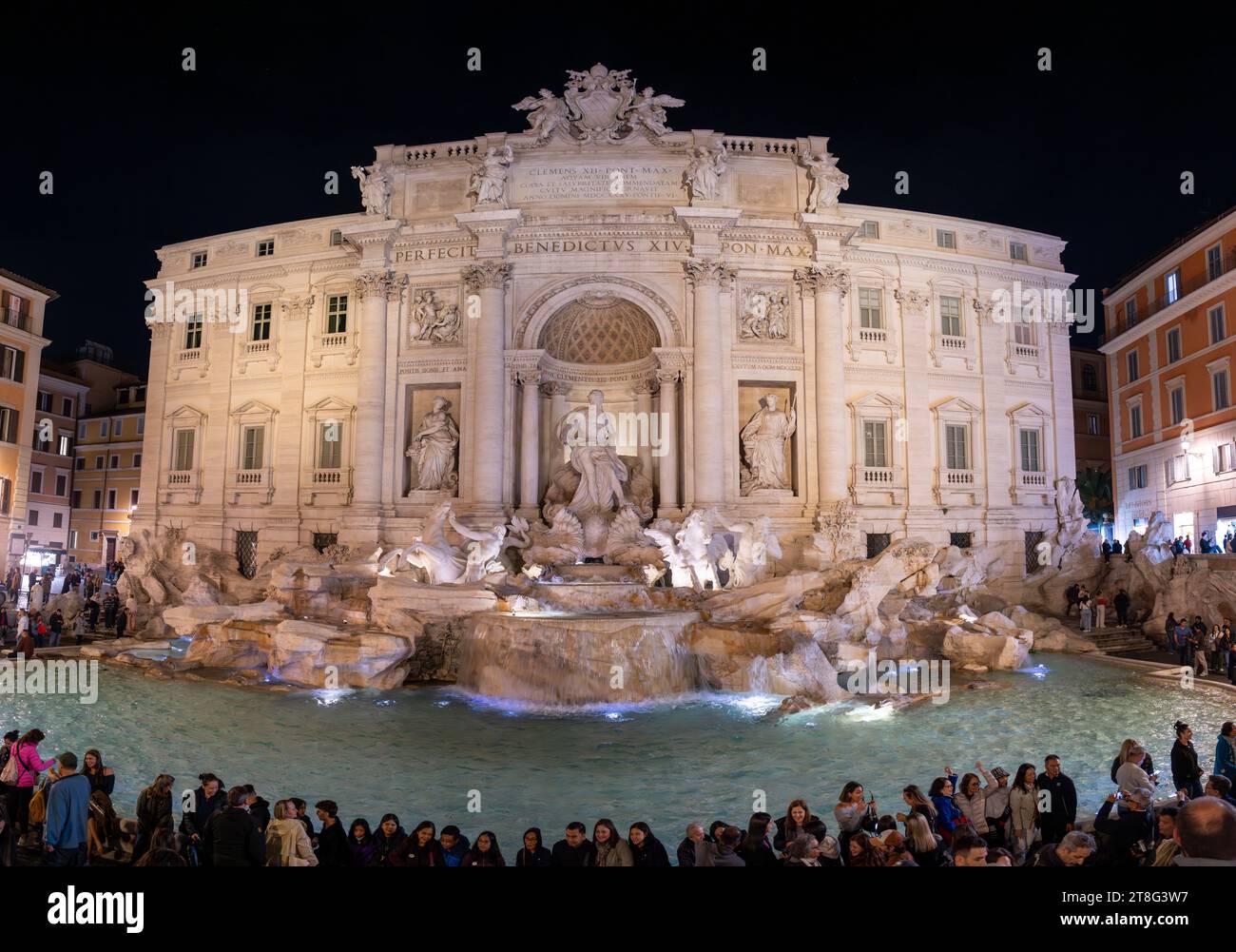 Rome, Italy, 8 november 2023 - The famous Trevi fountains (Fontana di ...