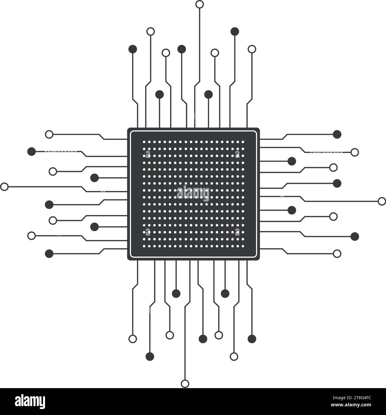 circuit electric chip illustration Stock Vector Image & Art - Alamy