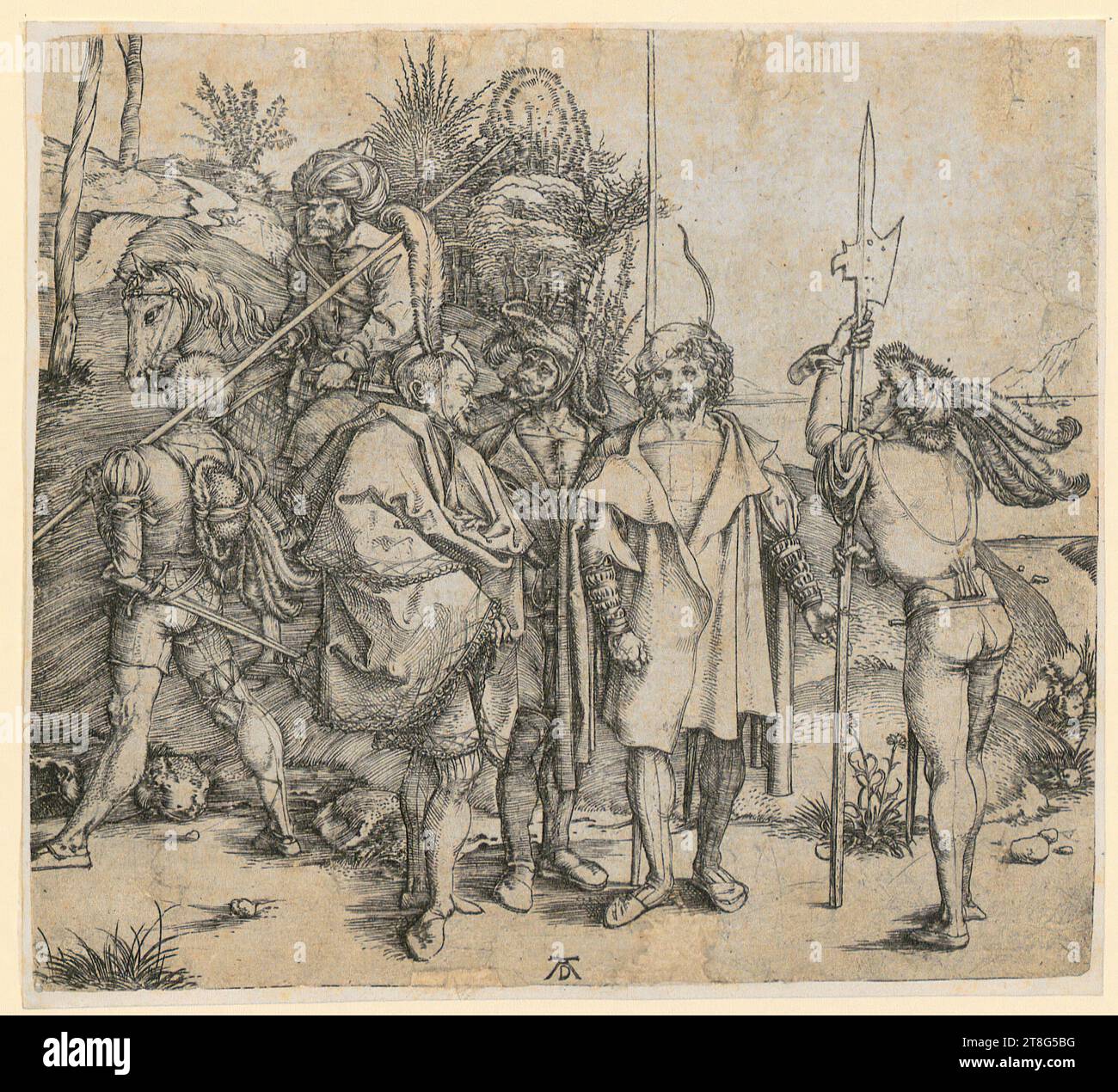 Albrecht Dürer (1471 - 1528), Six men of war, origin of the print ...