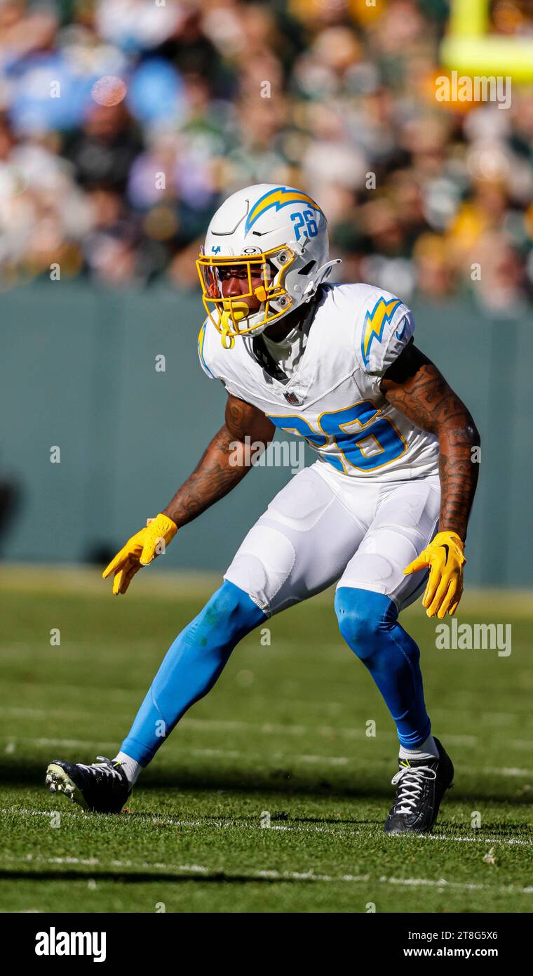Los Angeles Chargers cornerback Asante Samuel Jr. (26) on defense ...
