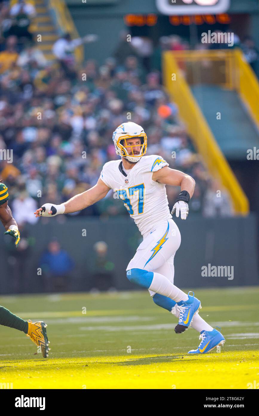 Los Angeles Chargers linebacker Joey Bosa (97) on defense during an NFL ...