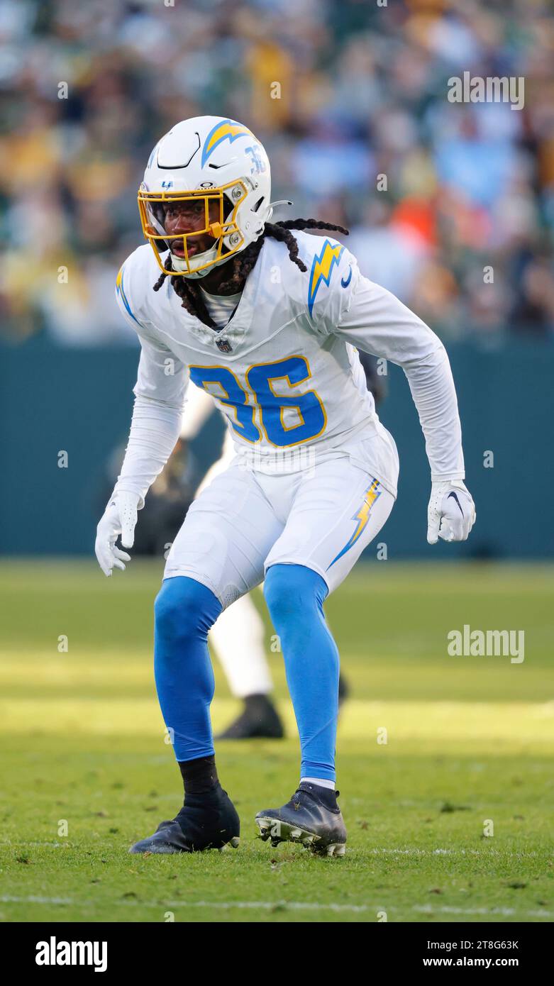 Los Angeles Chargers cornerback Ja'Sir Taylor (36) during an NFL ...
