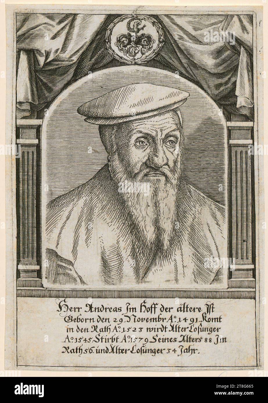 Lorenz Strauch (1554 um - 1630), Portärt von Andreas Imhof, Origin of ...