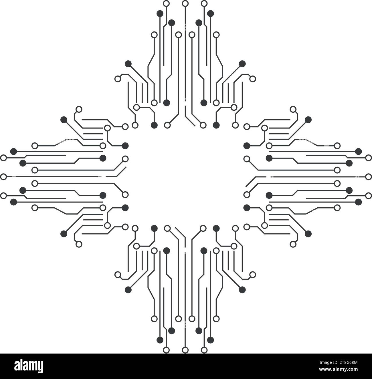 circuit electric processor Stock Vector Image & Art - Alamy