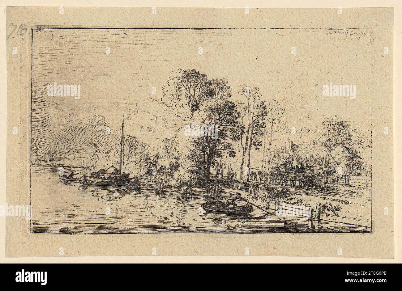 Christian Wilhelm Ernst Dietrich (1712 - 1774), A country road by the ...