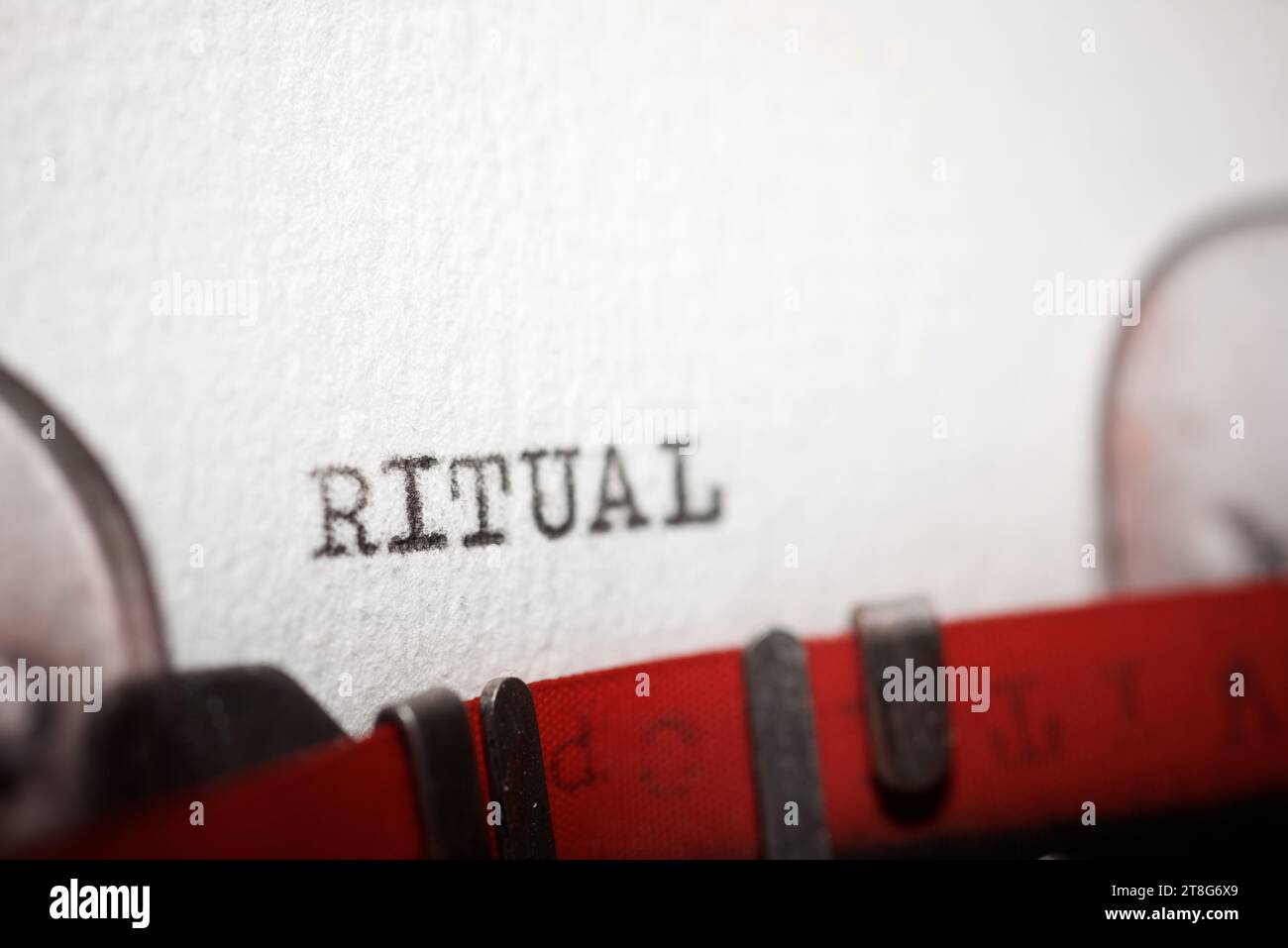 Ritual word written with a typewriter Stock Photo - Alamy