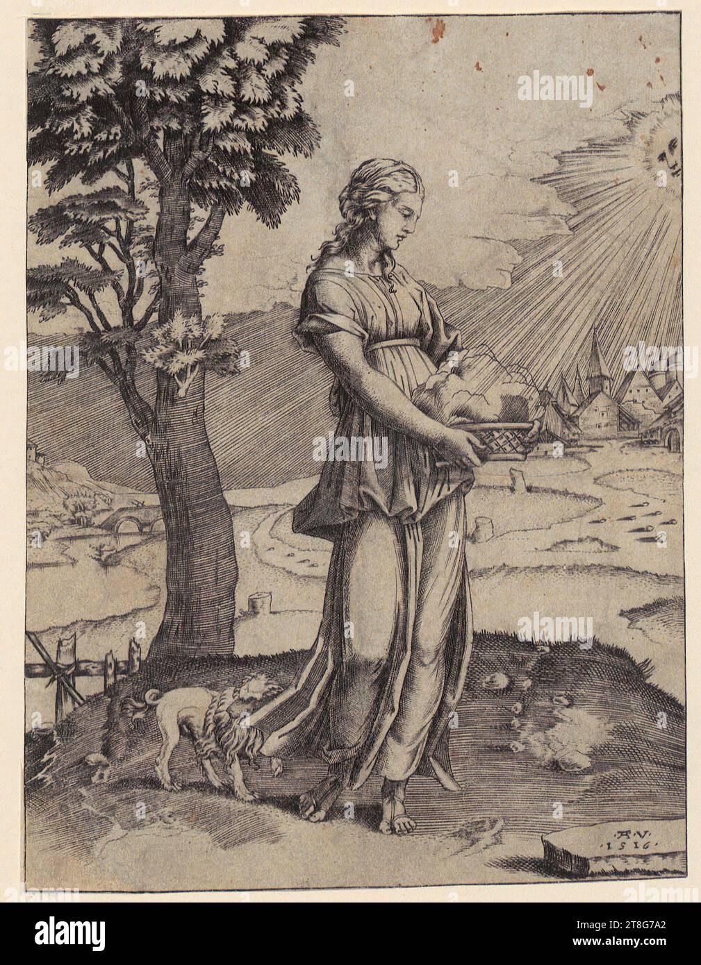 Marcantonio Raimondi (1470, 1482 c. - c. 1527, 1534), artist Raphael (1483 - 1520), after ...