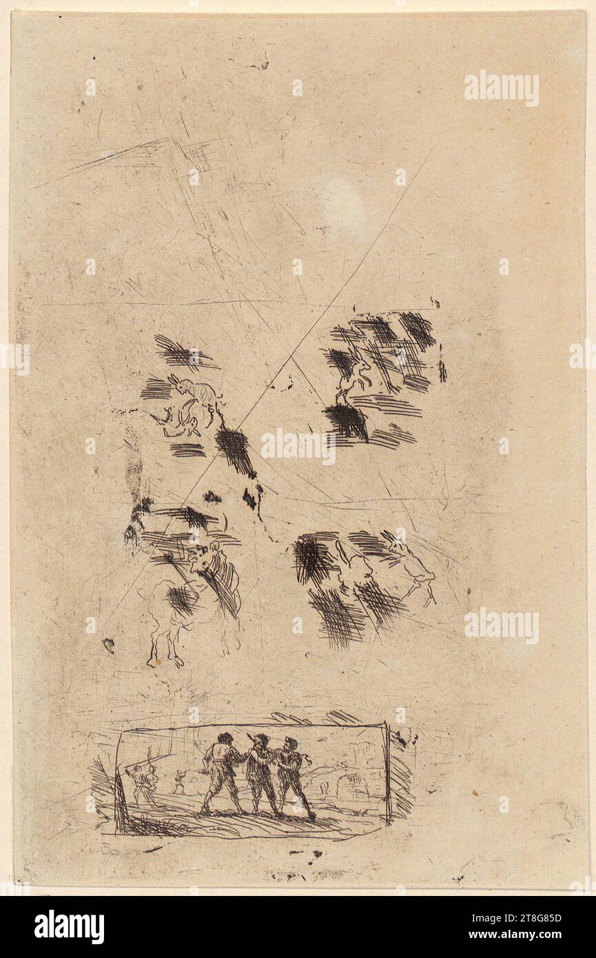 Claude Lorrain (1604, 1605 - 1682), Study of a robbery scene, Origin of ...