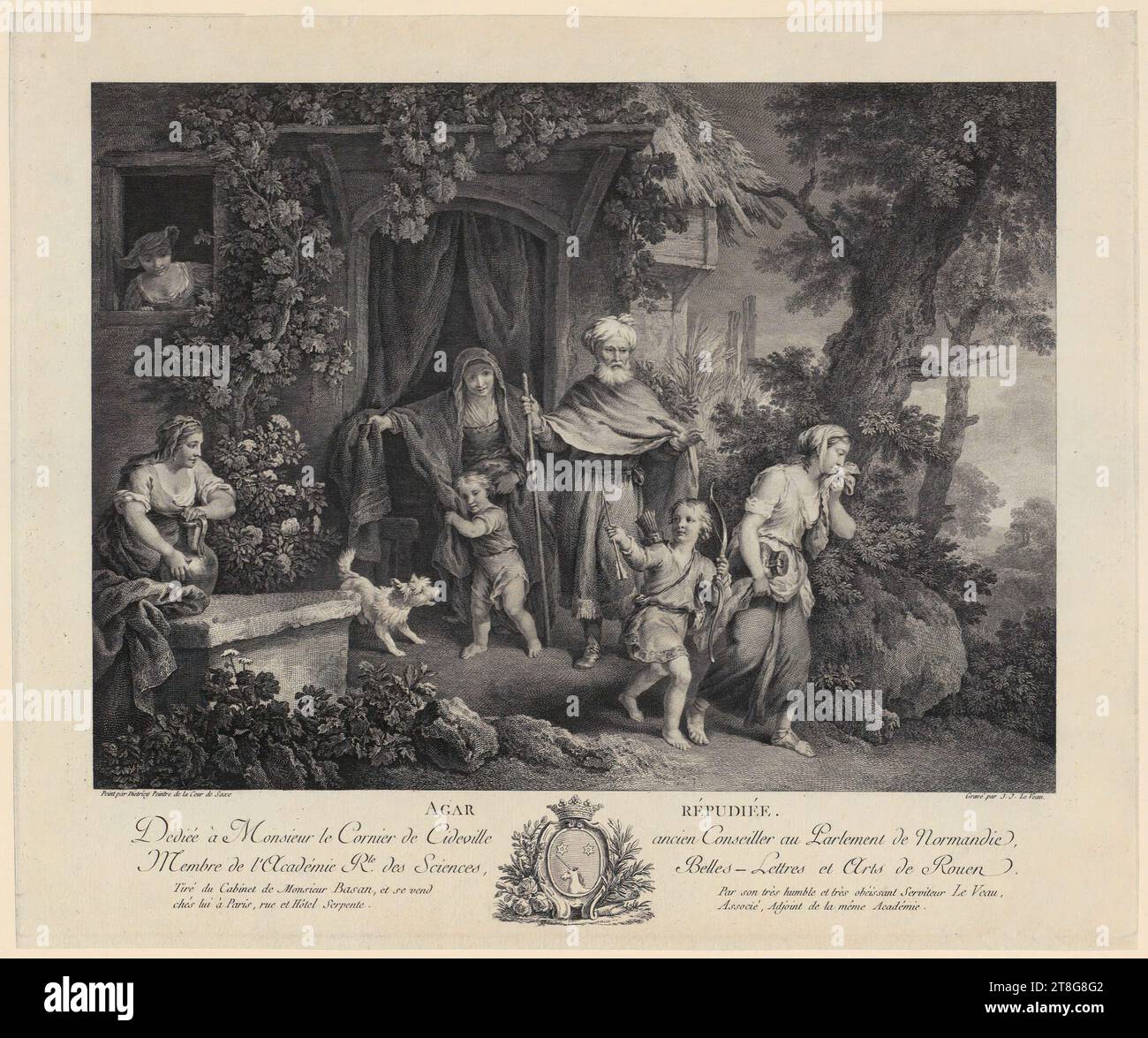 Nicolas Henri Tardieu (1674 - 1749), artist Charles Coypel (1694 - 1752 ...