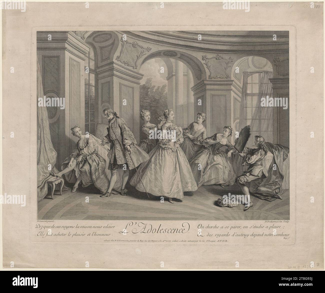 Nicolas de Larmessin III (1684 - 1755), artist Nicolas Lancret (1690 ...
