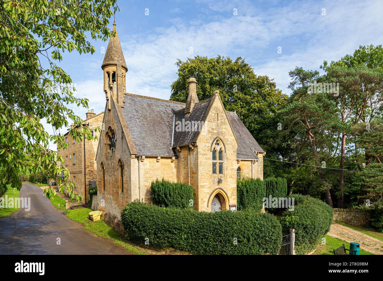St Michaels & All Angels Church (built 1868) in the Cotswold village of ...