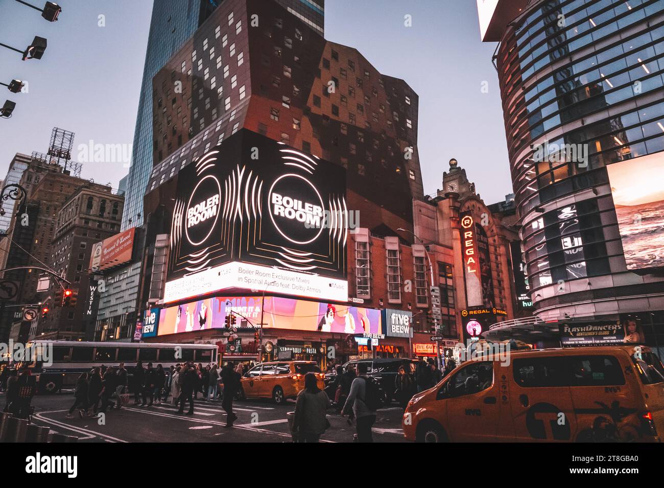 Image of Time Square at night in New York Stock Photo - Alamy