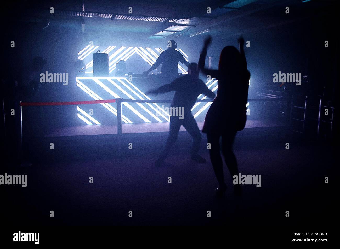 Clubbers at the famous Hacienda club in Manchester enjoying a rave ...