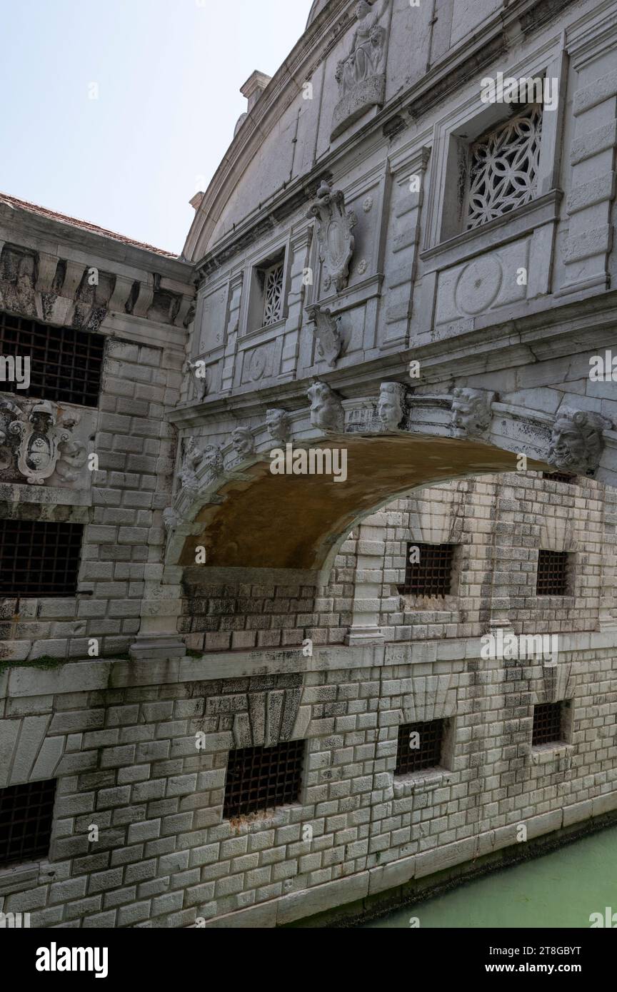 The Prigioni Nuove, (New Prison) connected by the Ponta dei Sospiri ...
