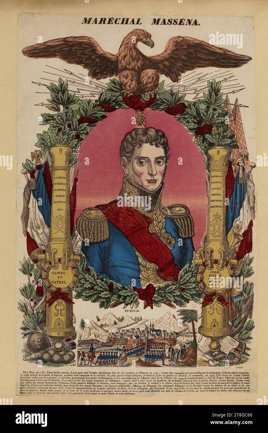 Maréchal Masséna, Engraver, 19th century, Print, Graphic arts, Print ...