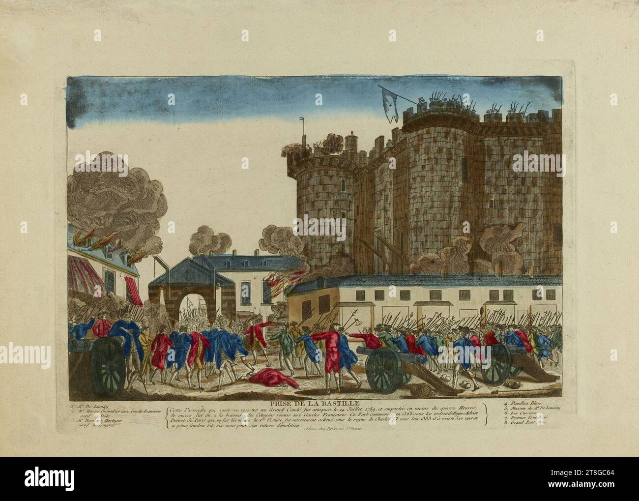 TAKING OF THE BASTILLE, Printmaker, Basset, Paul André (Fils), Print ...