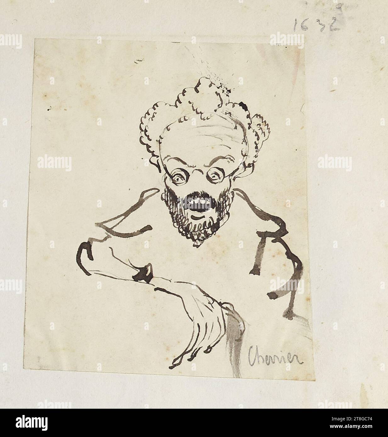 Portrait of a man with glasses (Chervier), Draftsman, Between 1840 and ...