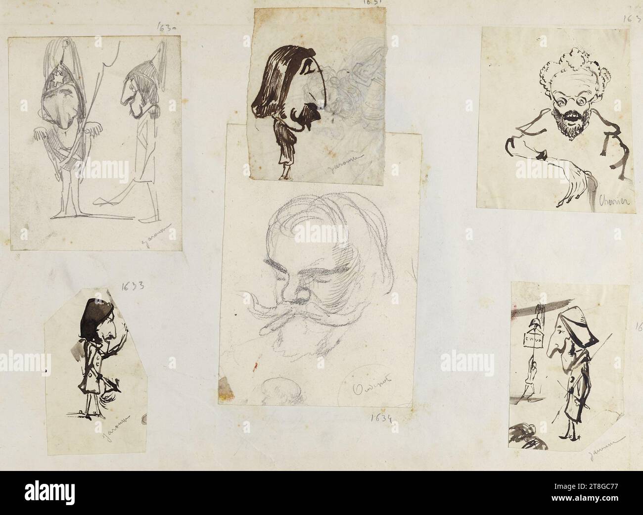 Portrait of a man with glasses (Chervier), Draftsman, Between 1840 and ...