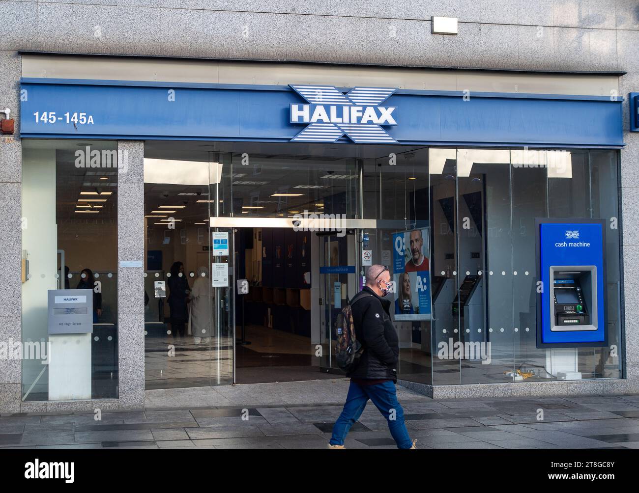 Slough, UK. 20th November, 2023. A Halifax Building Society in Sloughy ...