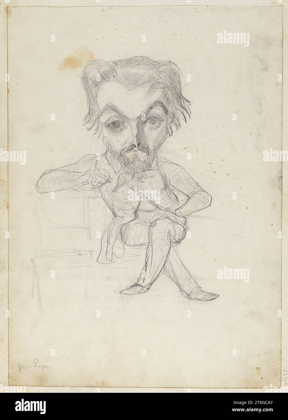 Portrait of a seated man (Georges Prosper), Draftsman, Between 1840 and ...