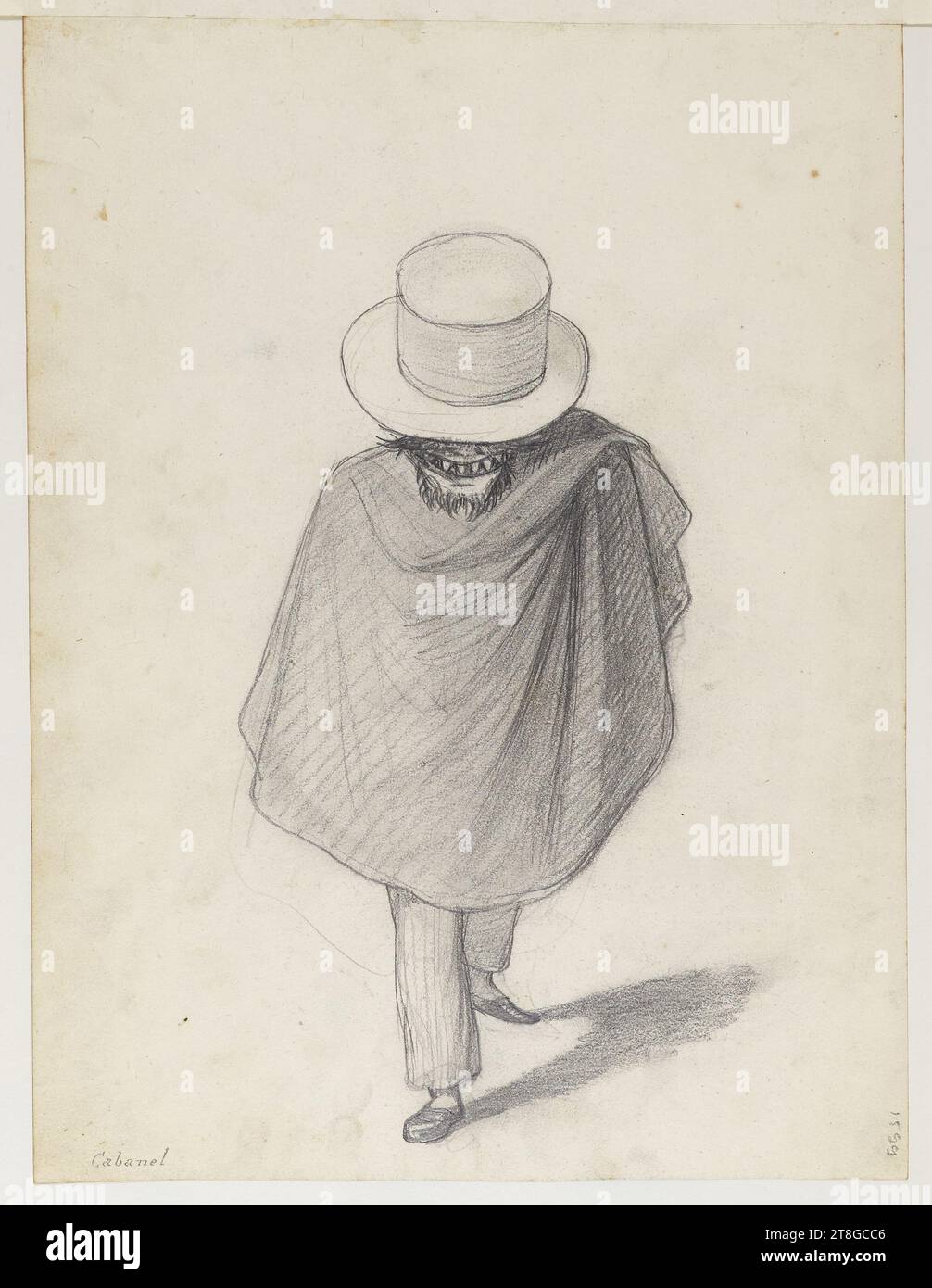 Portrait of a man wearing a hat, wearing a large cape and smiling with ...