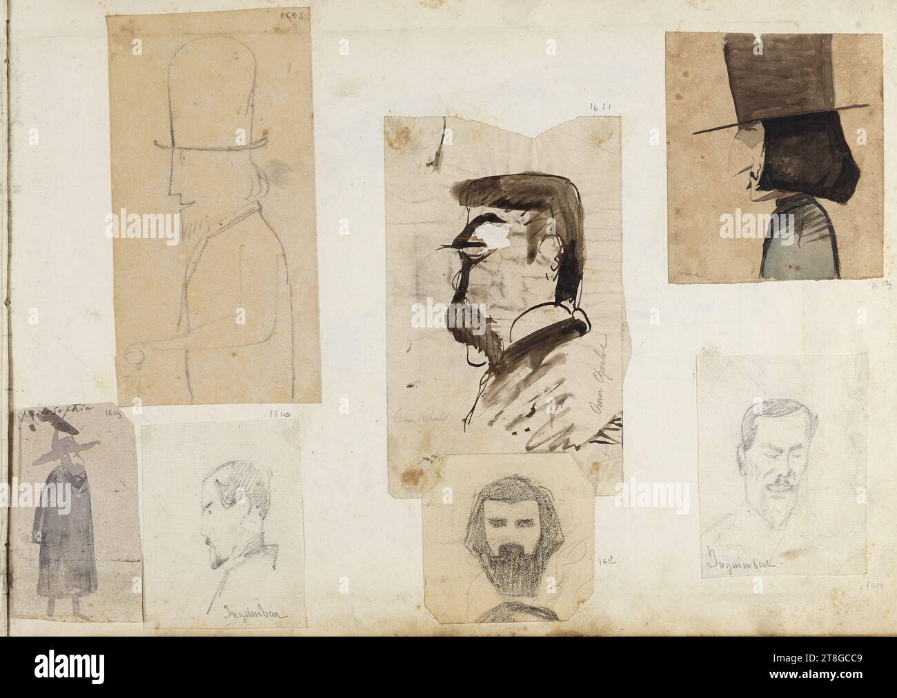 Portrait of a bearded man, Draftsman, Between 1840 and 1850, 19th ...