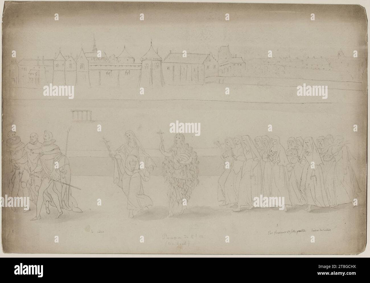 Procession of Henri III, after 1583, Draughtsman, Drawing, Graphic arts ...