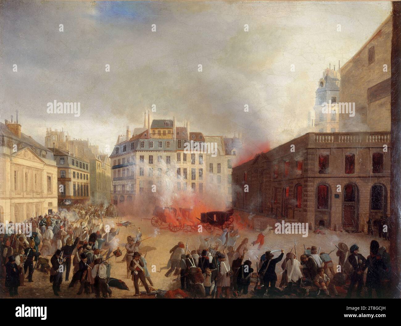 Capture of the water tower, place du Palais-Royal, February 24, 1848 ...
