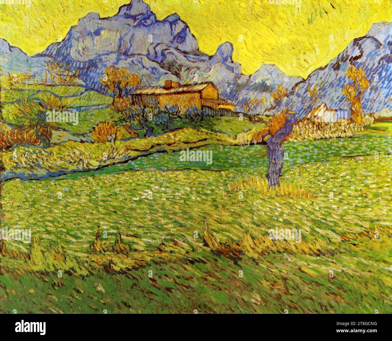 A Meadow in the Mountains Le Mas de Saint-Paul 1889 Vincent van Gogh ...