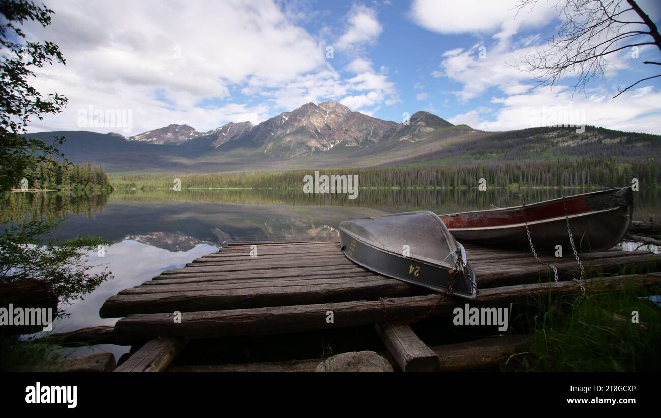 Pyramid Mountain, Jasper NP Stock Photo - Alamy