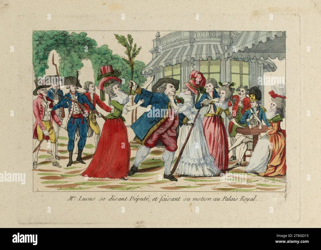 Mr. Lucas se disant Député, et faisant sa motion au Palais Royal ...