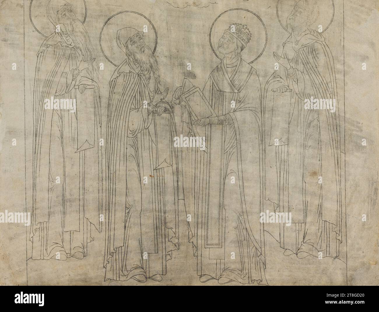 Four saints, Drawing, Drawing, Byzantine, Graphic arts, Poncif ...