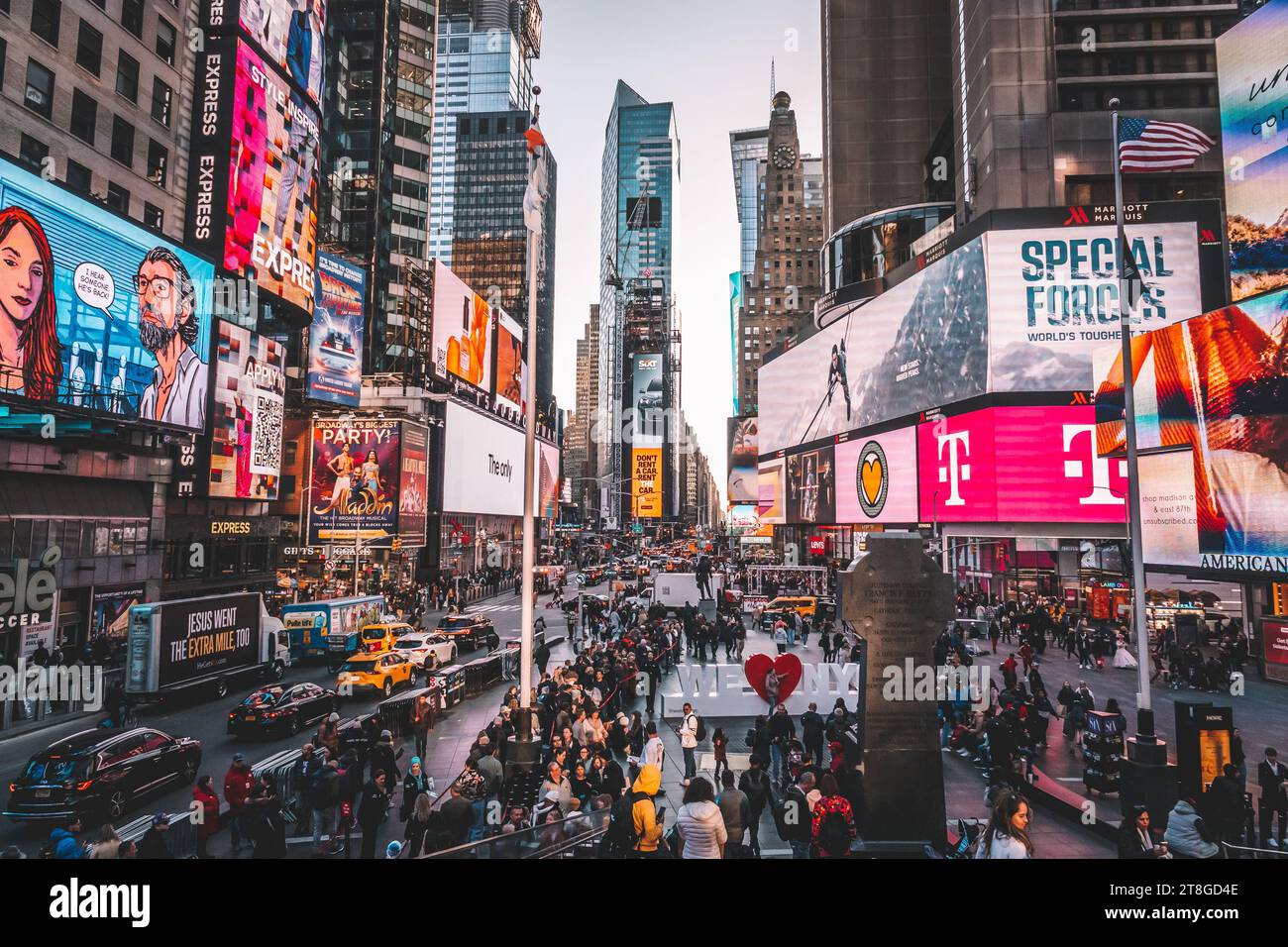Image of Time Square in New York Stock Photo - Alamy