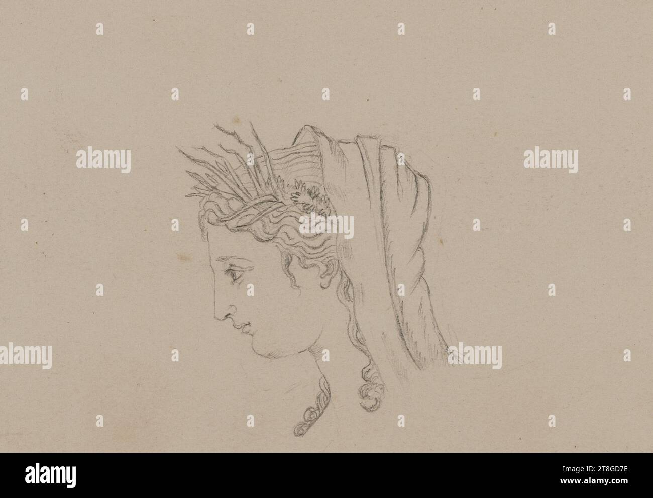 Collection of 12 drawings, Draughtsman, 19th century, Graphic arts ...