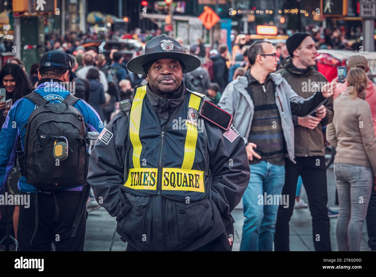 Time Square Police Stock Photo - Alamy